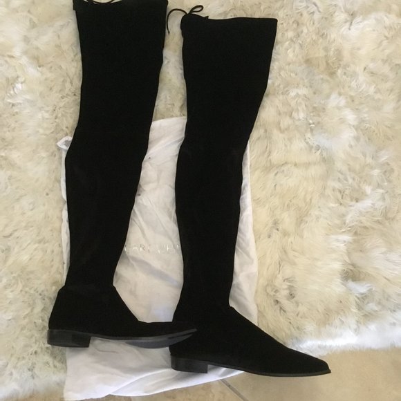 Stuart Weitzman | Shoes | Stuart Weitzman Thigh High Stretch Velvet ...